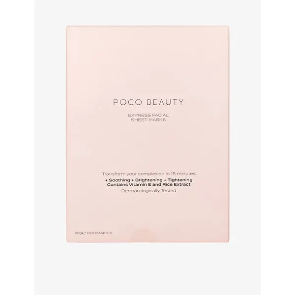 POCO BEAUTY Express Facial Sheet Masks Box Of 3 - One-color