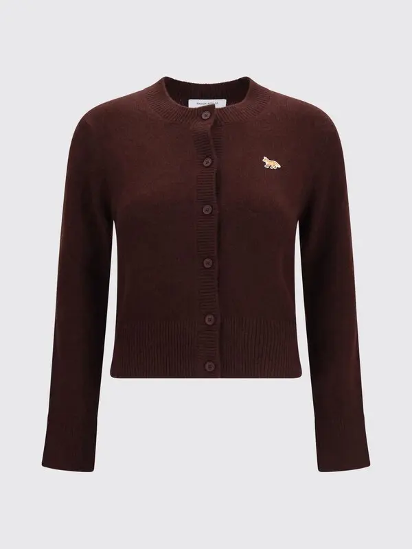 Maison Kitsuné Merino Wool Cardigan With Chillax Fox Logo