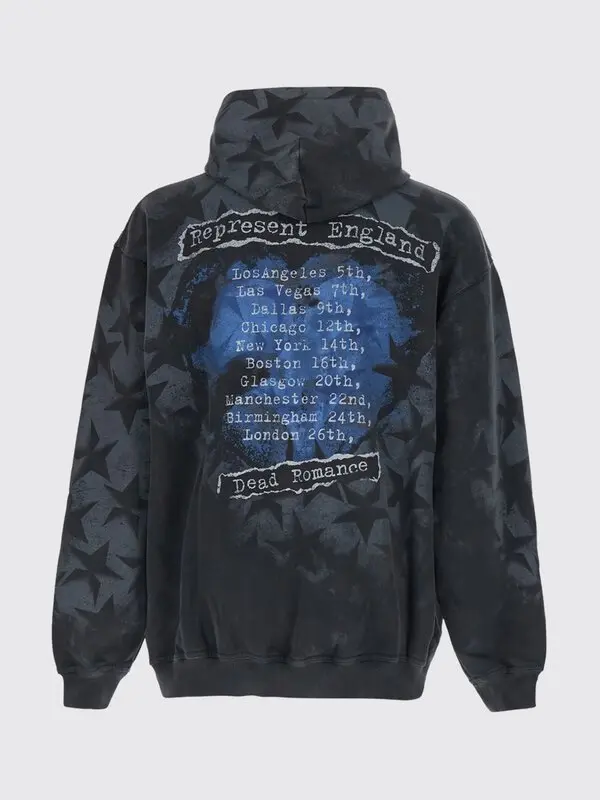 REPRESENT Graphic Print Relaxed Fit Cotton Hoodie