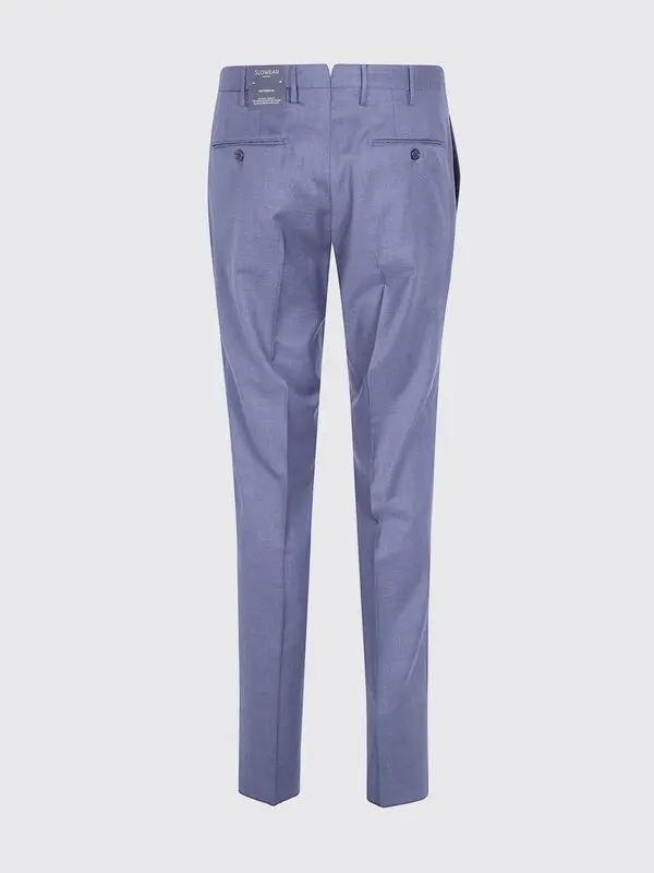 Incotex Slim Fit Chino Trousers In Pure Virgin Wool - Grey 1