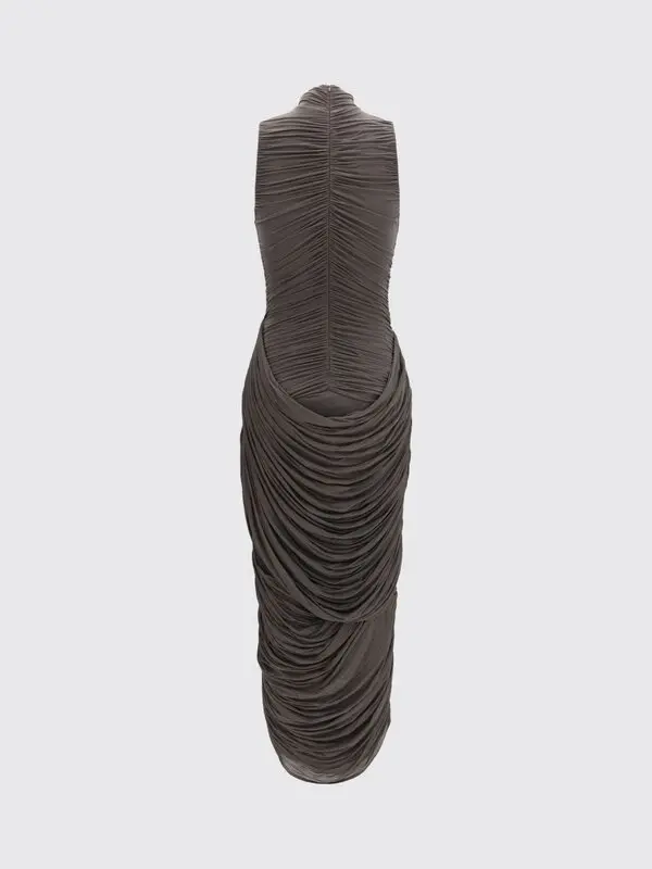 Magda Butrym Off-the-shoulder Ruched Jersey Sheath Midi Dress With Flower