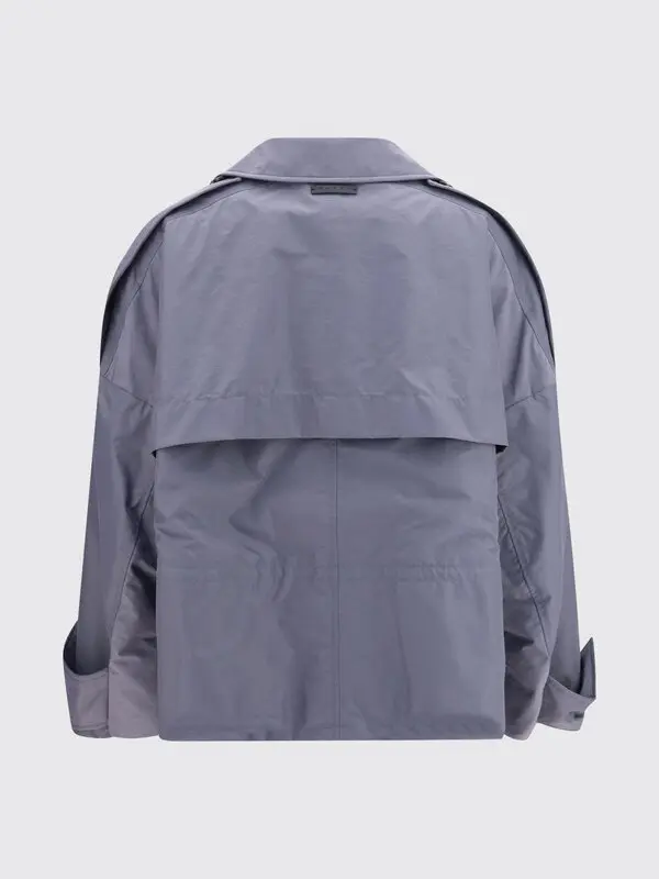 Marni Relaxed Fit Short Trench Coat In Stretch Technical Fabric