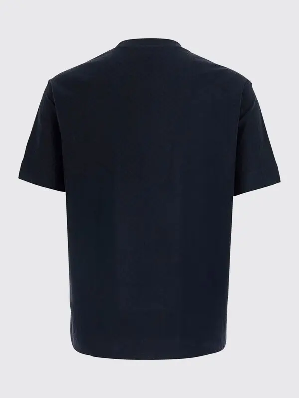 Emporio Armani Crew-neck Cotton T-shirt With Tone-on-tone Logo