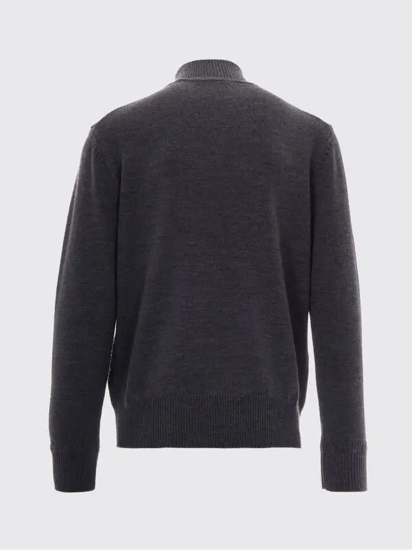 PAOLO PECORA Virgin Wool Slim Fit Turtleneck Sweater - Grey