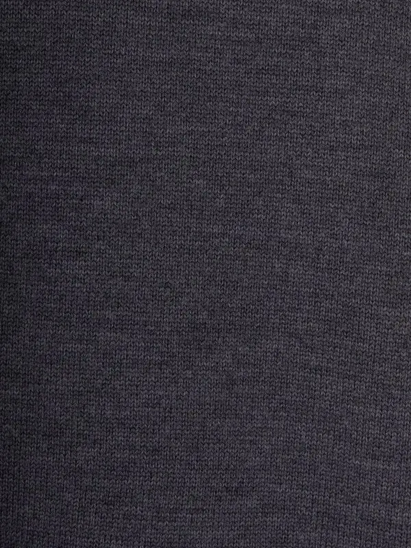 PAOLO PECORA Virgin Wool Slim Fit Turtleneck Sweater - Grey