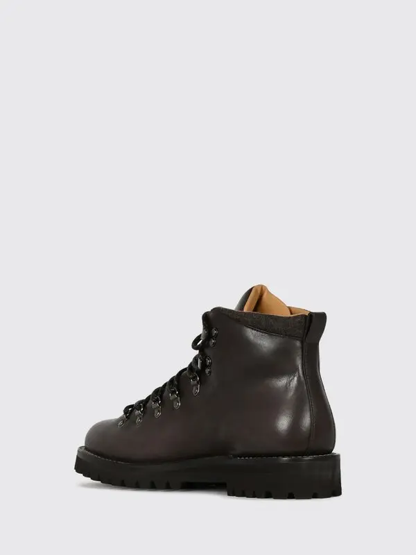 Church's Poulton Calfskin Leather Lace-up Ankle Boots With Lug Sole - Brown