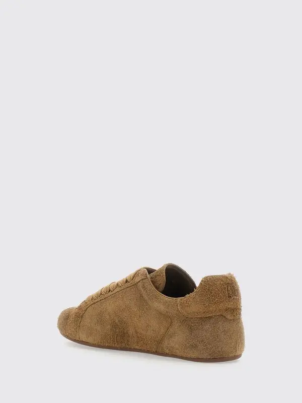 Dolce & Gabbana Suede Calfskin Portofino Soft Low Top Sneakers - Beige