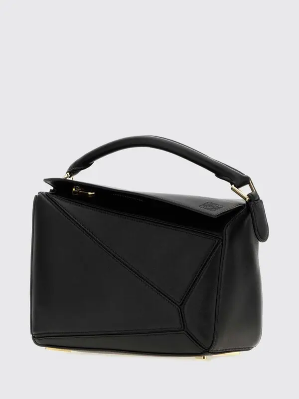Loewe Puzzle Small Nappa Lambskin Handbag - Black