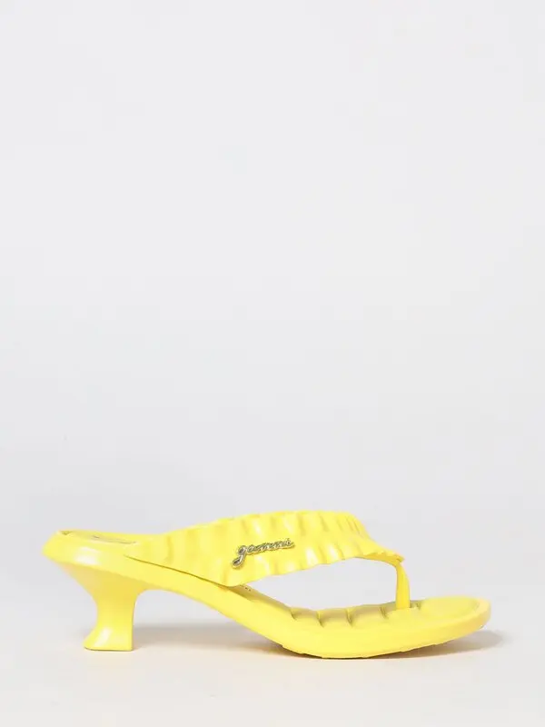 MELISSA X GANNI Ruched Pvc Thong Sandals With Low Heel