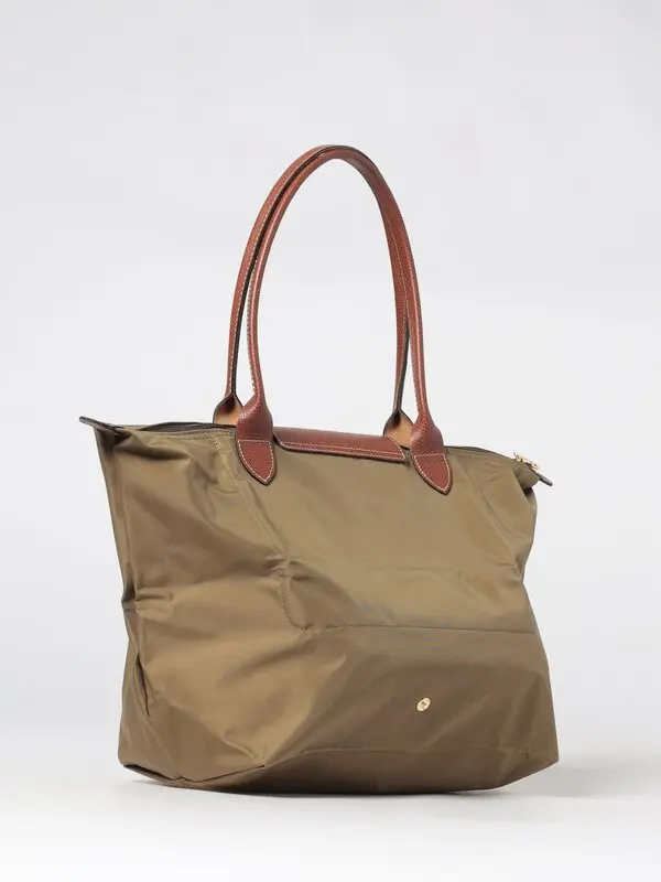 Longchamp Le Pliage Original Large Shoulder Bag In Recycled Nylon - Olive