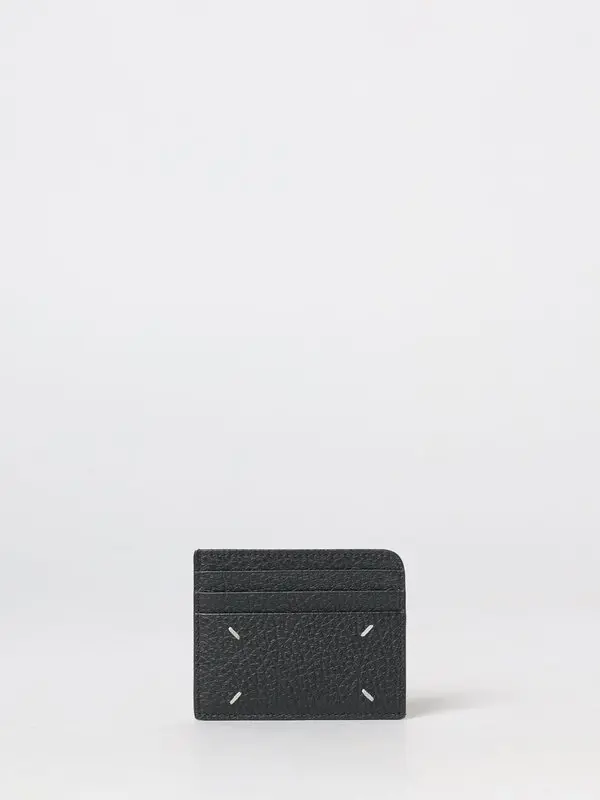 MAISON MARGIELA Grained Leather Card Holder With Four Stitches