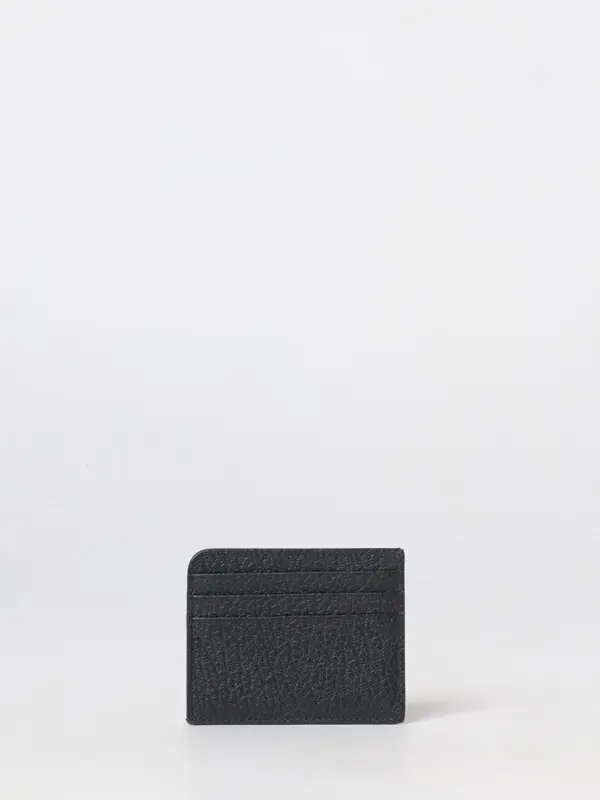 MAISON MARGIELA Grained Leather Card Holder With Four Stitches
