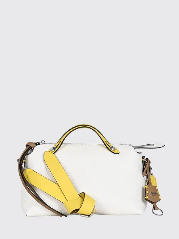 Fendi By The Way Selleria Handbag In Grained Calfskin - Ivory