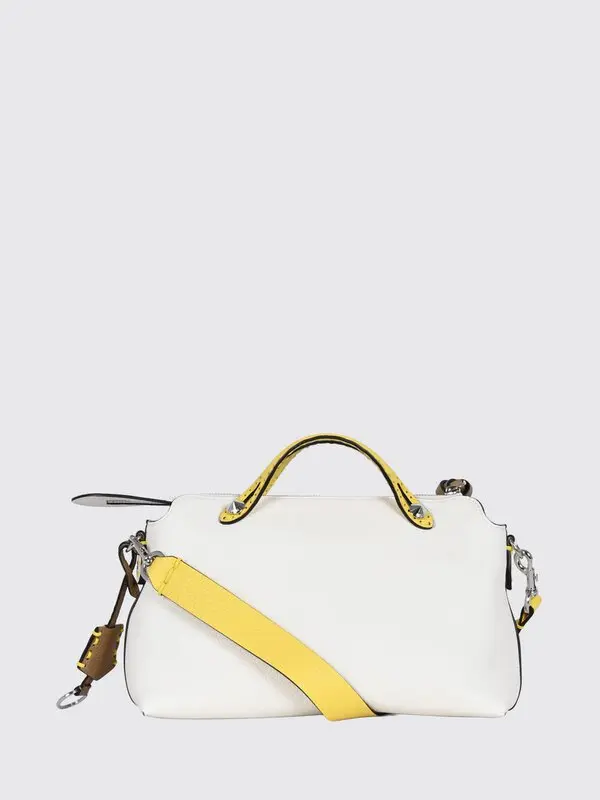 Fendi By The Way Selleria Handbag In Grained Calfskin - Ivory