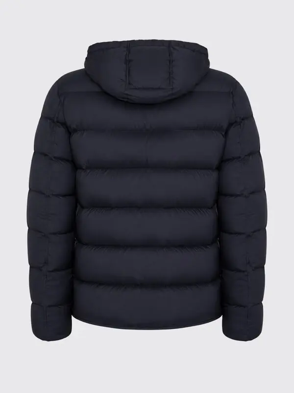 Herno Hooded Water-repellent Quilted Nylon Down Jacket - Blue