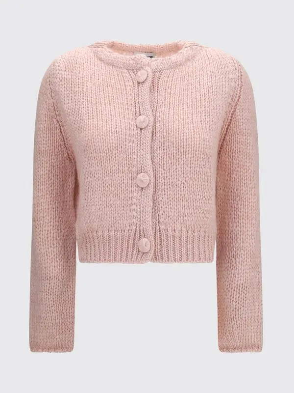 FORTE_FORTE Silk, Mohair And Cashmere Blend Crewneck Cardigan - Milk