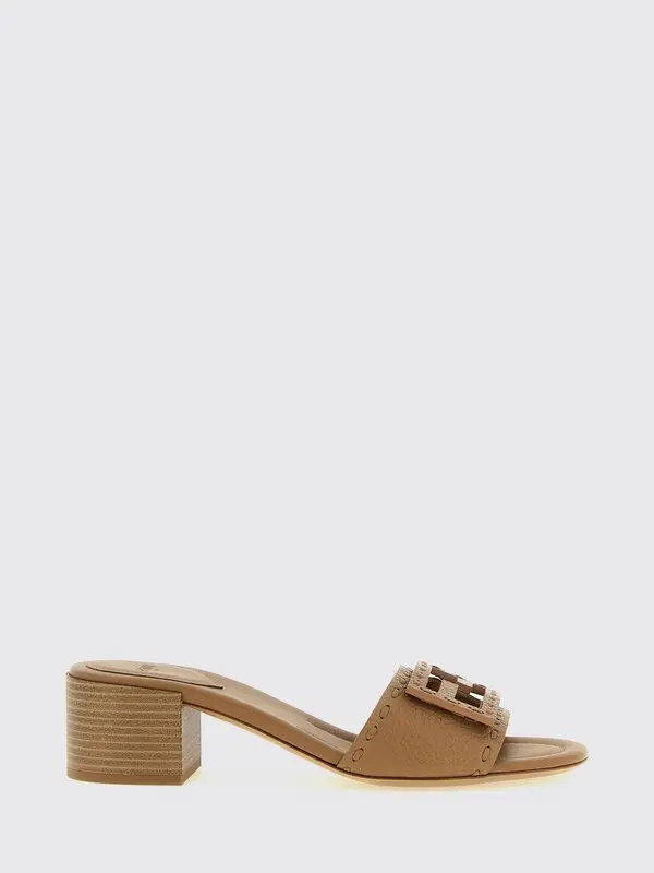Fendi Heeled Sandals Colour - Camel