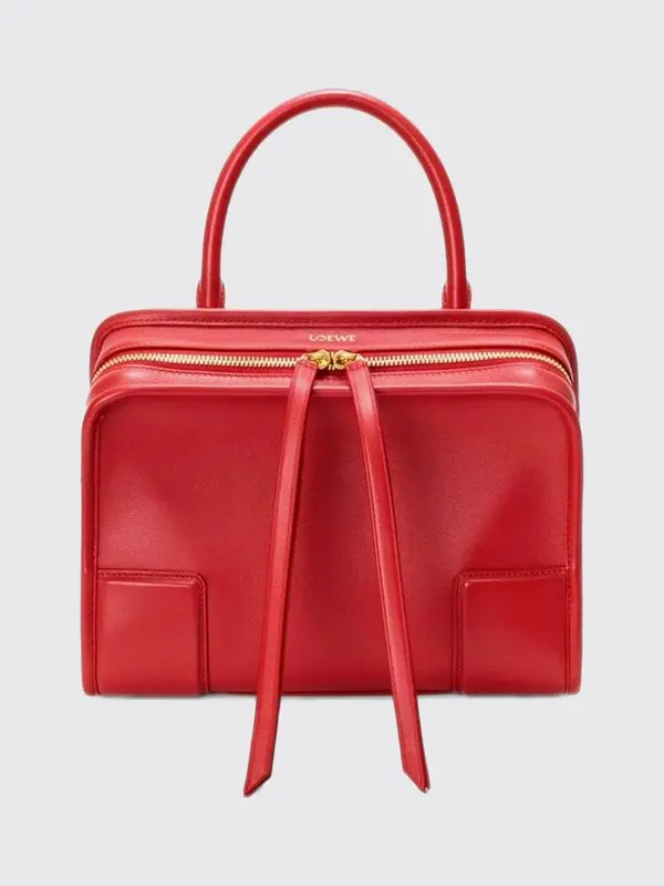 Loewe Amazona Small Calfskin Leather Handbag - Red