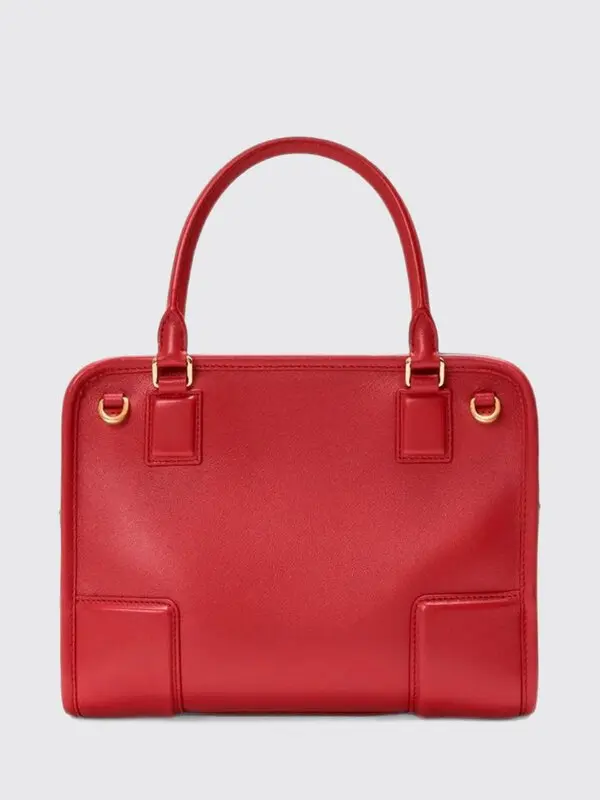 Loewe Amazona Small Calfskin Leather Handbag - Red
