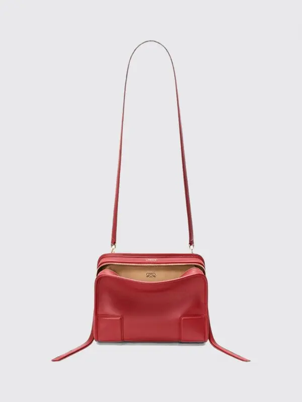 Loewe Amazona Small Calfskin Leather Handbag - Red