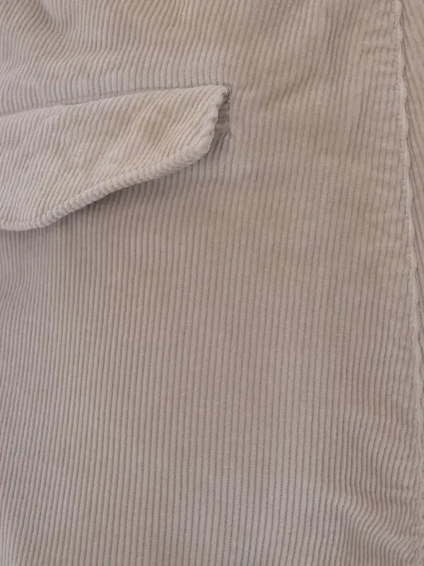 Eleventy Slim Fit Corduroy Trousers With Drawstring Waist And Pleats - Sand