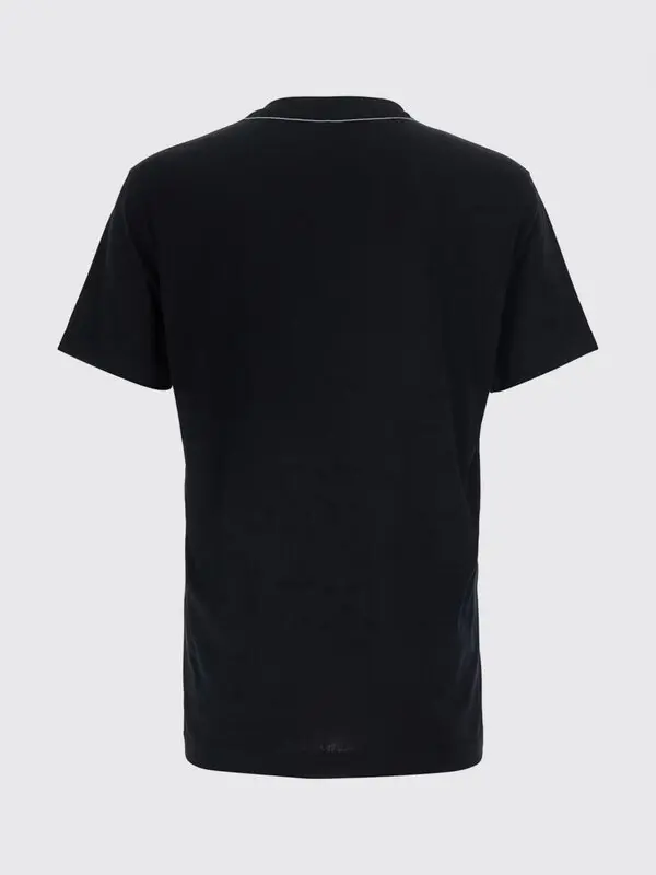 Dolce & Gabbana Slim Fit Crewneck T-shirt In Cotton With Contrast Logo