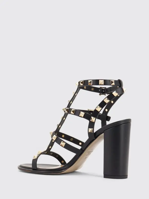 Valentino Garavani Rockstud Leather T-strap High-heeled Sandals