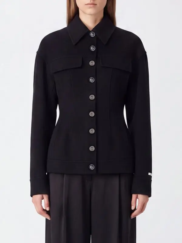 Sportmax Slim Fit Single-breasted Short Coat In Pure Virgin Wool