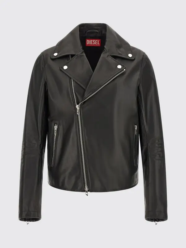 DIESEL® L-eowrd Cowhide Leather Biker Jacket