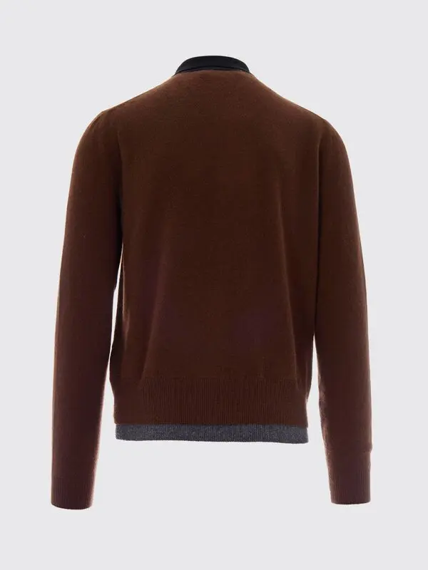 Marni Long-sleeve Pure Cashmere Knit Polo With Zip Closure