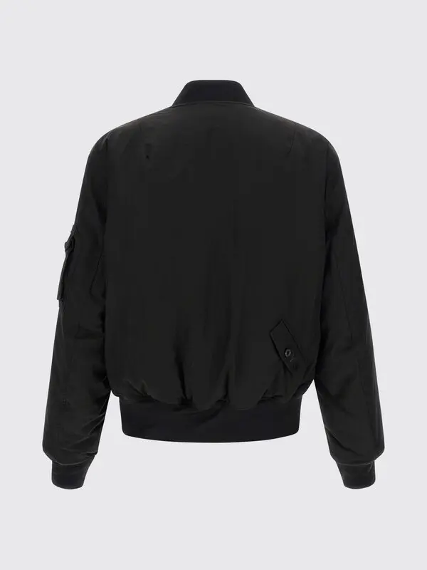 Y3 High Collar Technical Fabric Bomber Jacket