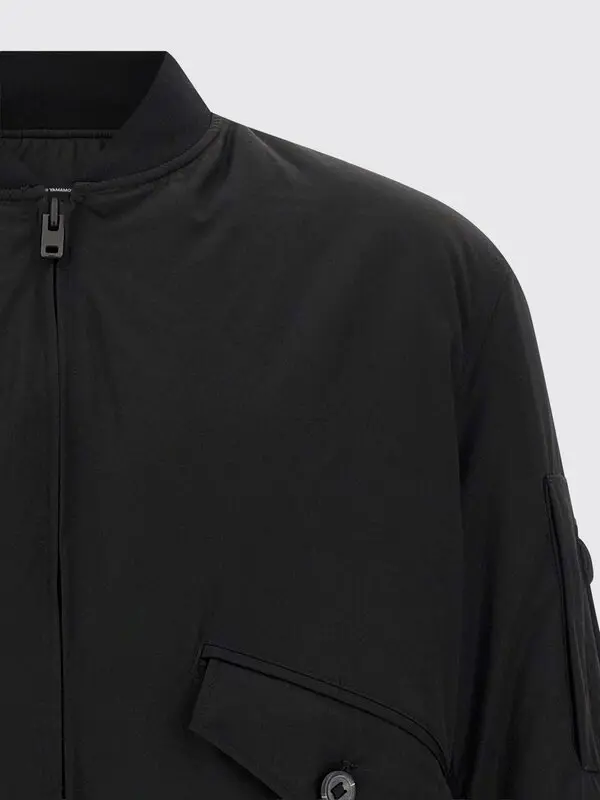 Y3 High Collar Technical Fabric Bomber Jacket