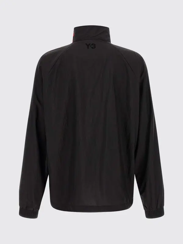 Y3 Relaxed Fit Technical Fabric Sweatshirt With High Neck And Zip Closure