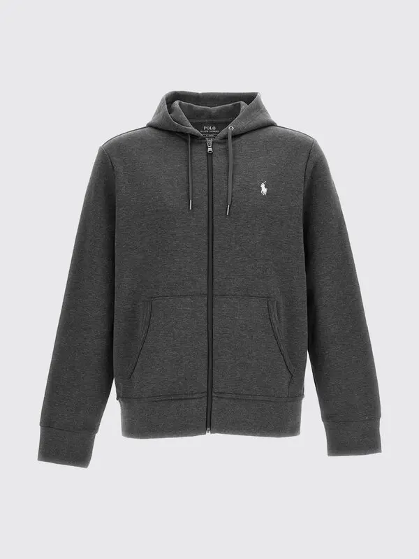 Polo Ralph Lauren Cotton Blend Zip-up Hoodie With Embroidered Pony Logo