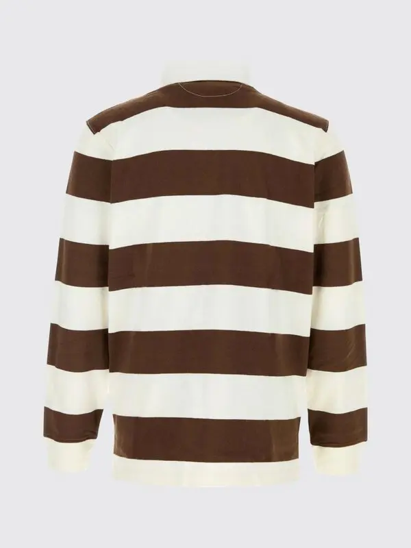 Polo Ralph Lauren Striped Cotton Long-sleeve Polo With Pony Logo