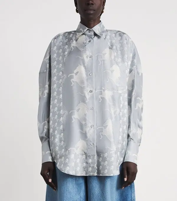 Stella McCartney Silk Unicorn Shirt