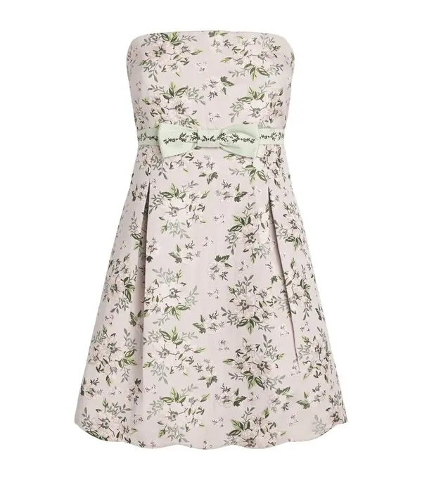 Alice + Olivia Strapless Babydoll Mini Dress