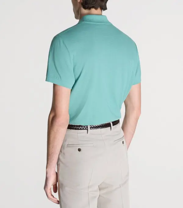 Dunhill Cotton-silk Polo Shirt