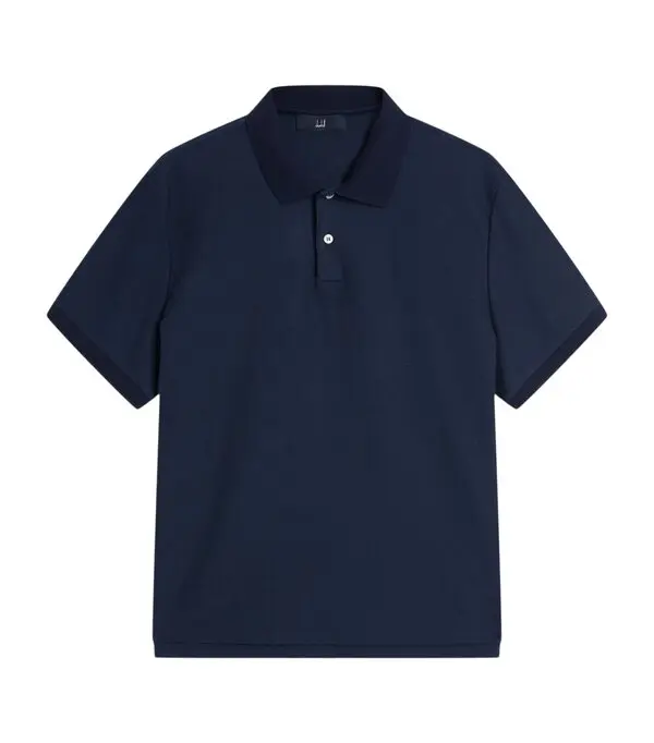 Dunhill Cotton Herringbone Polo Shirt