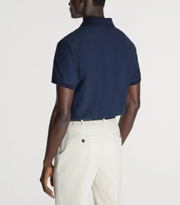 Dunhill Cotton Herringbone Polo Shirt
