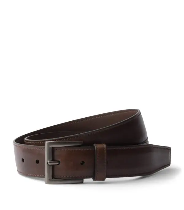 Prada Leather Square-buckle Belt