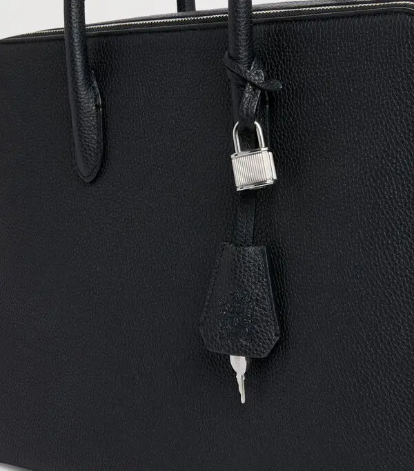 Dunhill Leather Bourdon 38 Briefcase - Black