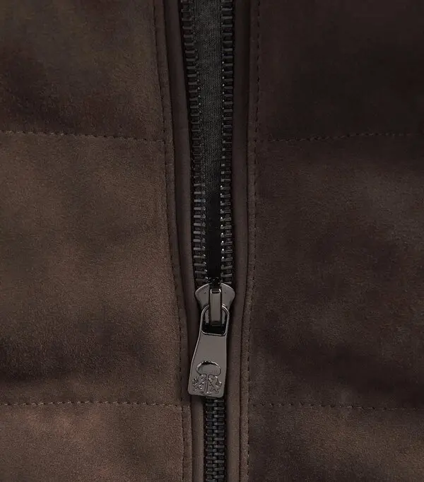 Corneliani Reversible Suede Padded Gilet