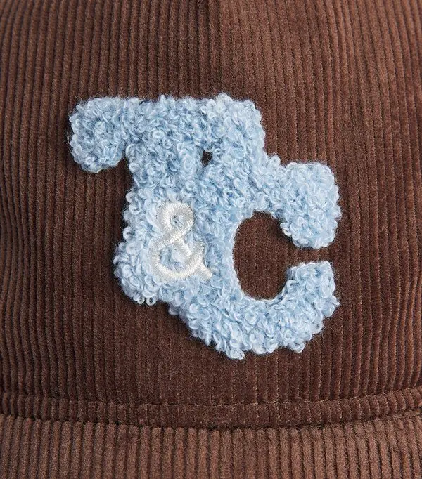 TARTINE ET CHOCOLAT Corduroy Appliqué Logo Cap