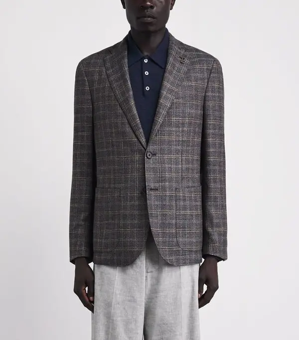 Pal Zileri Wool-blend Check Brera Blazer