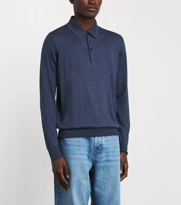 Pal Zileri Wool-silk Polo Shirt