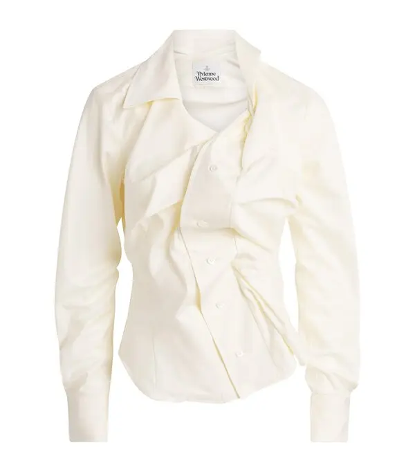 VIVIENNE WESTWOOD Cotton Drunken Shirt - Ivory