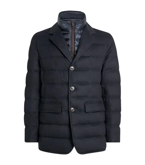 Herno Silk-cashmere Quilted Hybrid Jacket