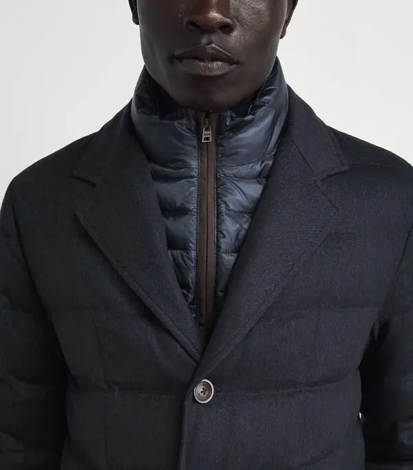 Herno Silk-cashmere Quilted Hybrid Jacket