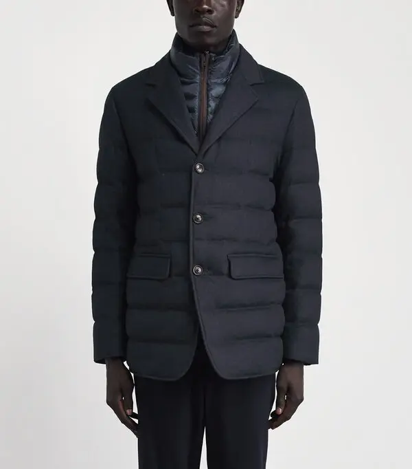 Herno Silk-cashmere Quilted Hybrid Jacket